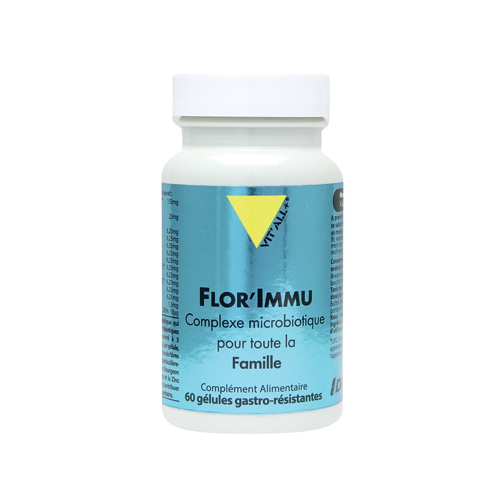 Vit'All+ Flor'Immu Microbiota Complex for the whole family 60 Drcaps ...