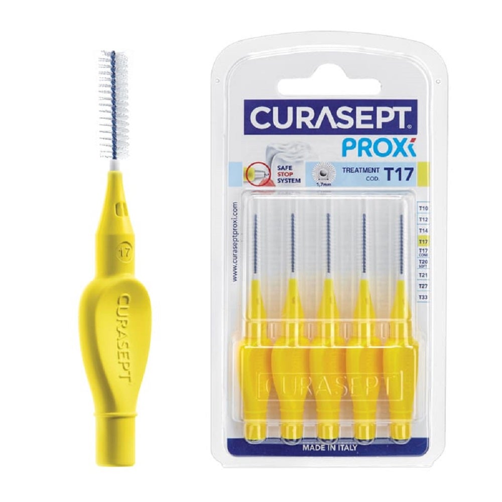 Curasept Proxi T17 Yellow interdental brushes x5 - Easypara