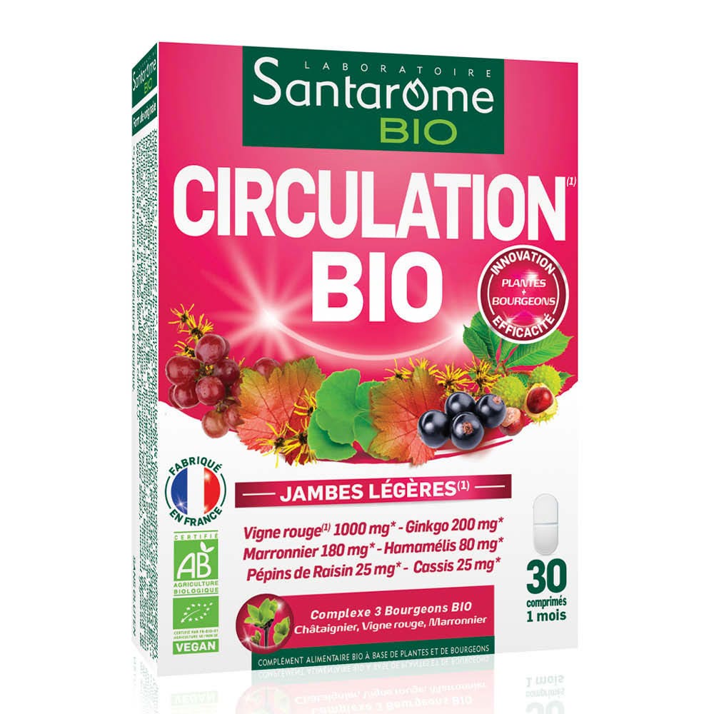 Santarome Organic Circulation 30 tablets - Easypara