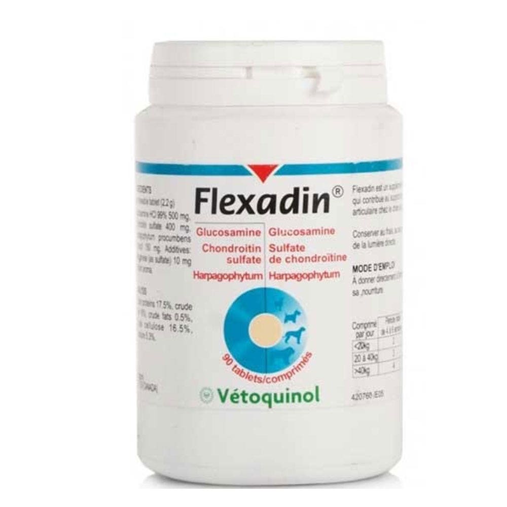 Vetoquinol Flexadin Osteoarthritis Dogs and cats 90 tablets - Easypara