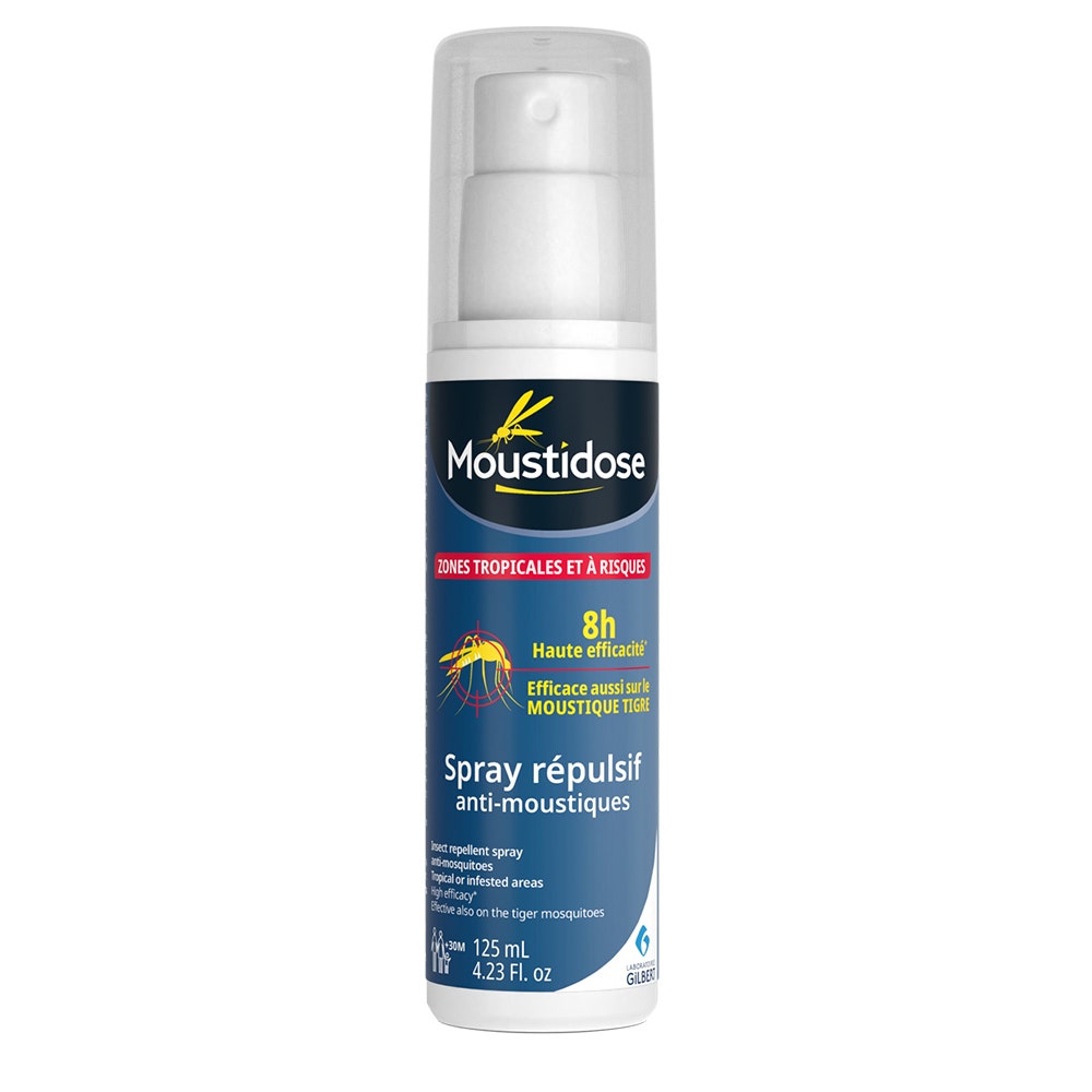 Moustidose Repellent Spray Infested Areas Des 30 Mois 125ml - Easypara