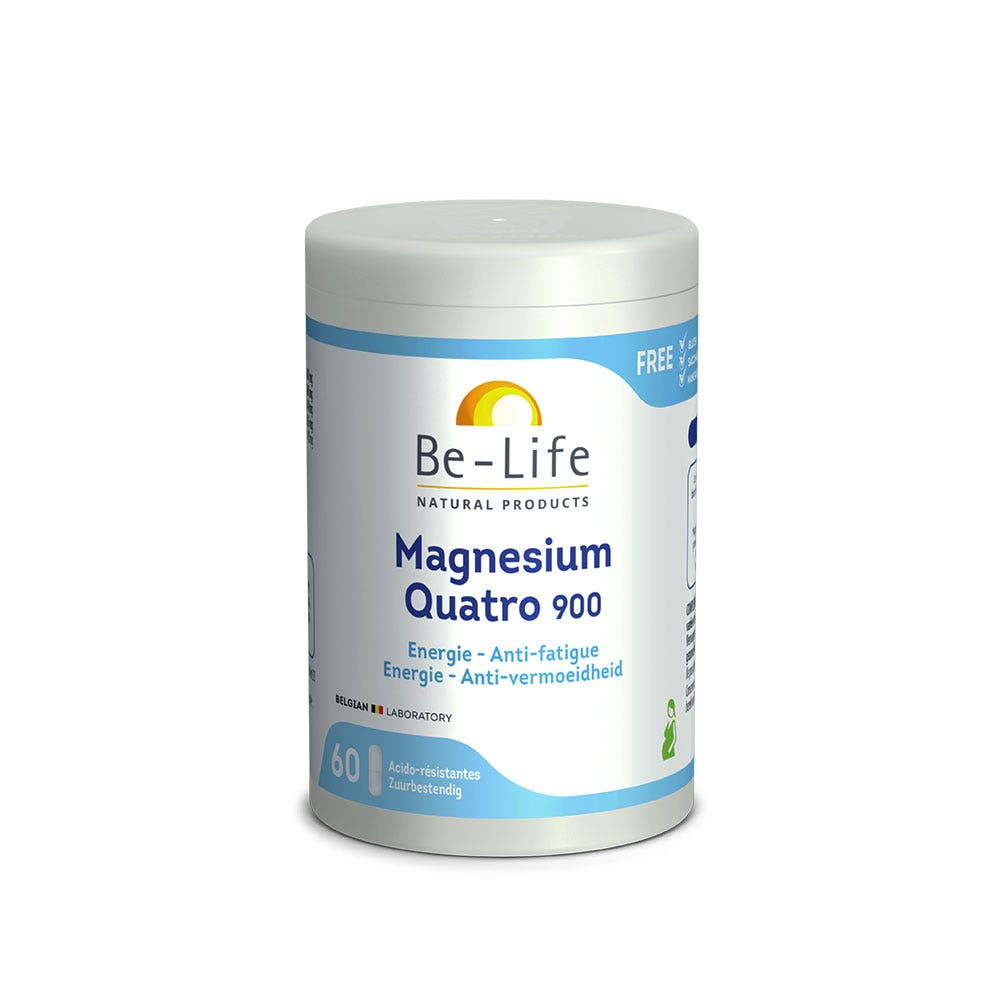 Be-Life Magnesium Quatro 900 60 Gelules - Easypara