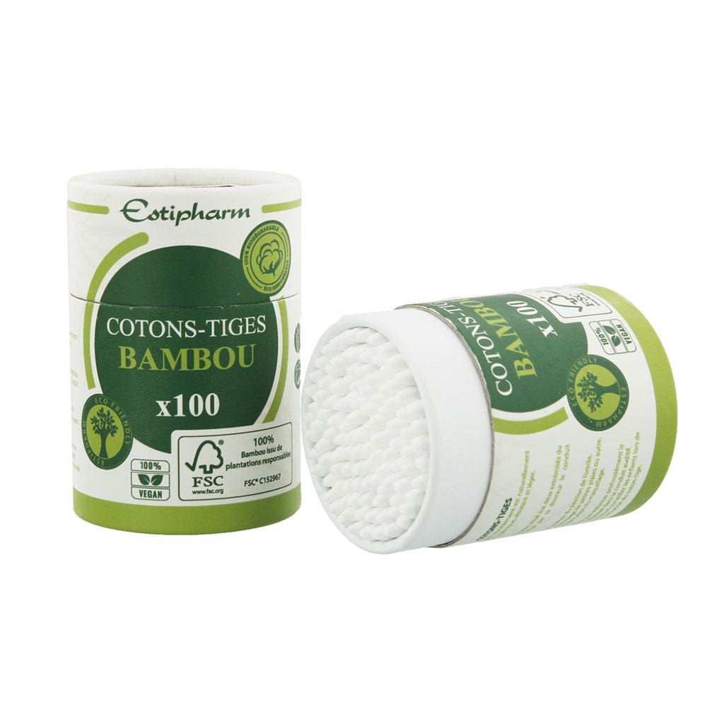 Estipharm Cotton bamboo rods x100 - Easypara
