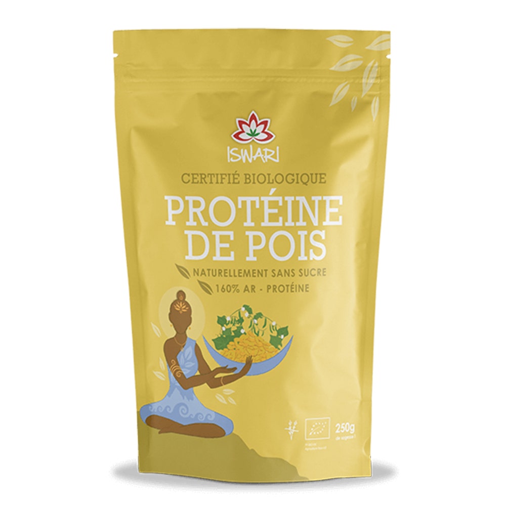 Iswari Plant proteins Bioes Yellow Pea Proteins 250g - Easypara