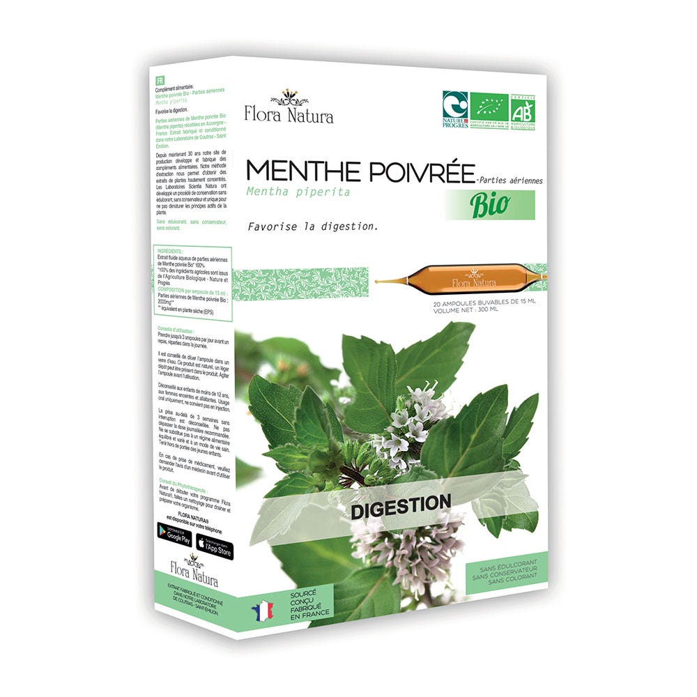 Flora Natura Peppermint Bioes Digestion 20 ampulas - Easypara