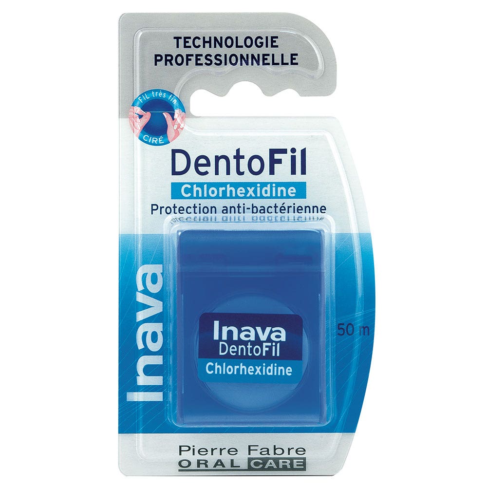 Inava Dentofil Dental Floss Chlorhexidin 50m - Easypara