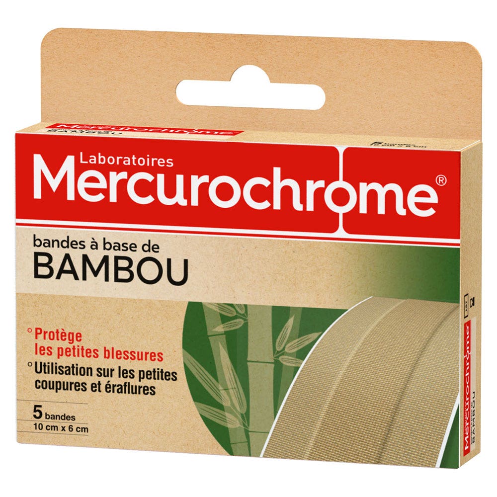 Mercurochrome Bamboo-based strips x5 - Easypara