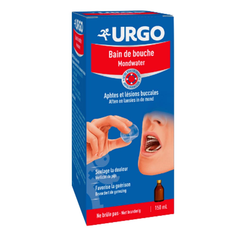 Mouthwash Mouth ulcers and sores 150ml- Urgo - Easypara