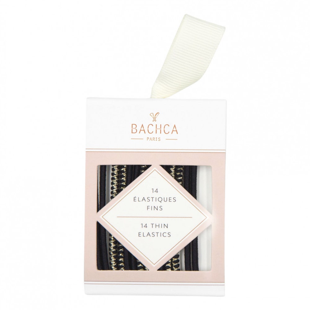 Bachca Thin black elastics x 14 - Easypara