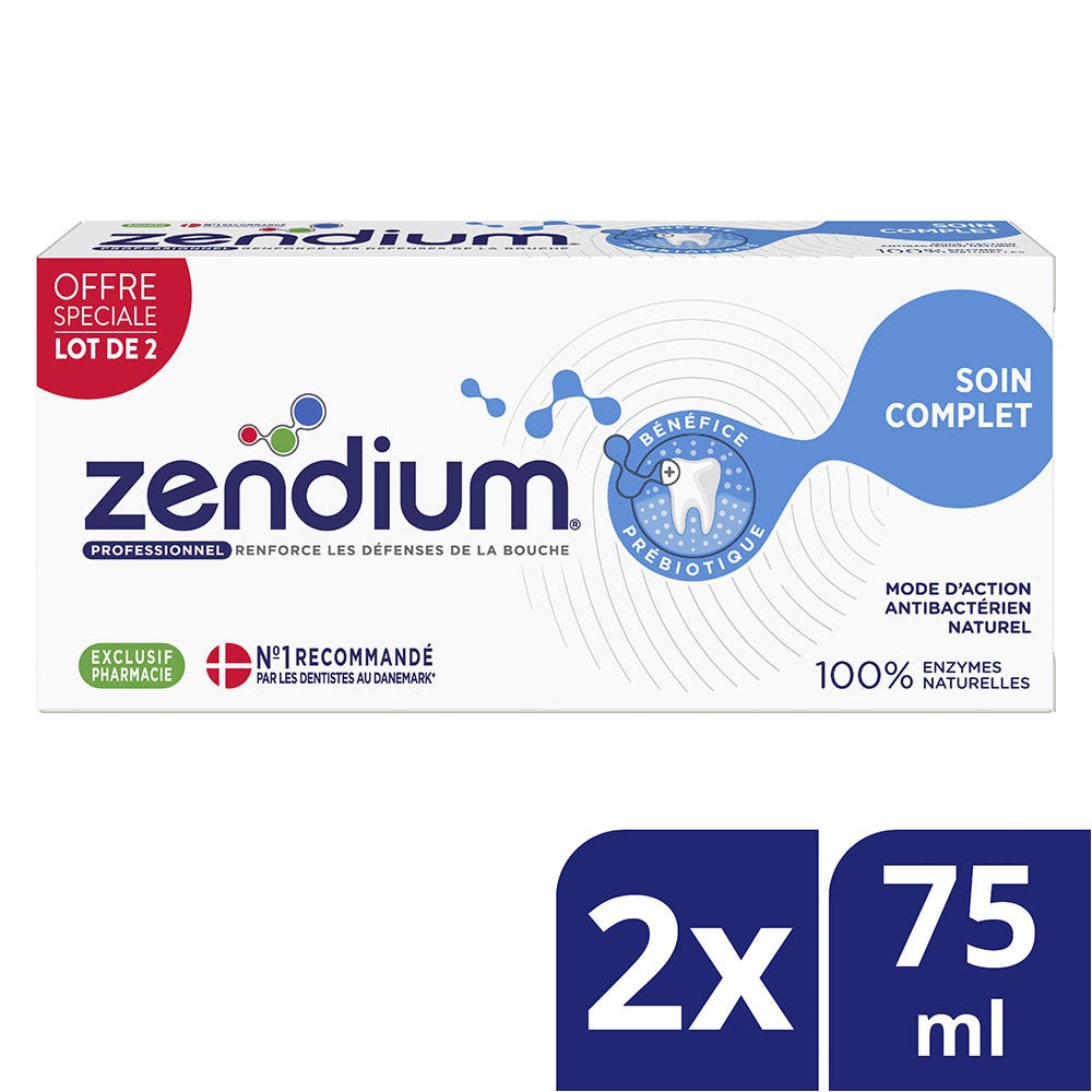Zendium Toothpaste Enamel And Gums 2x75ml - Easypara