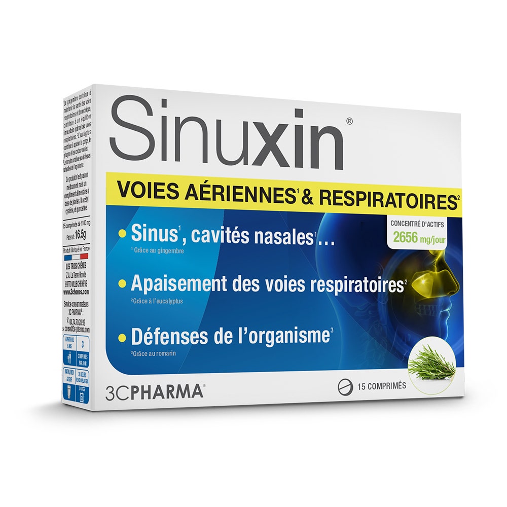 3C Pharma Sinuxin x15 tablets - Easypara