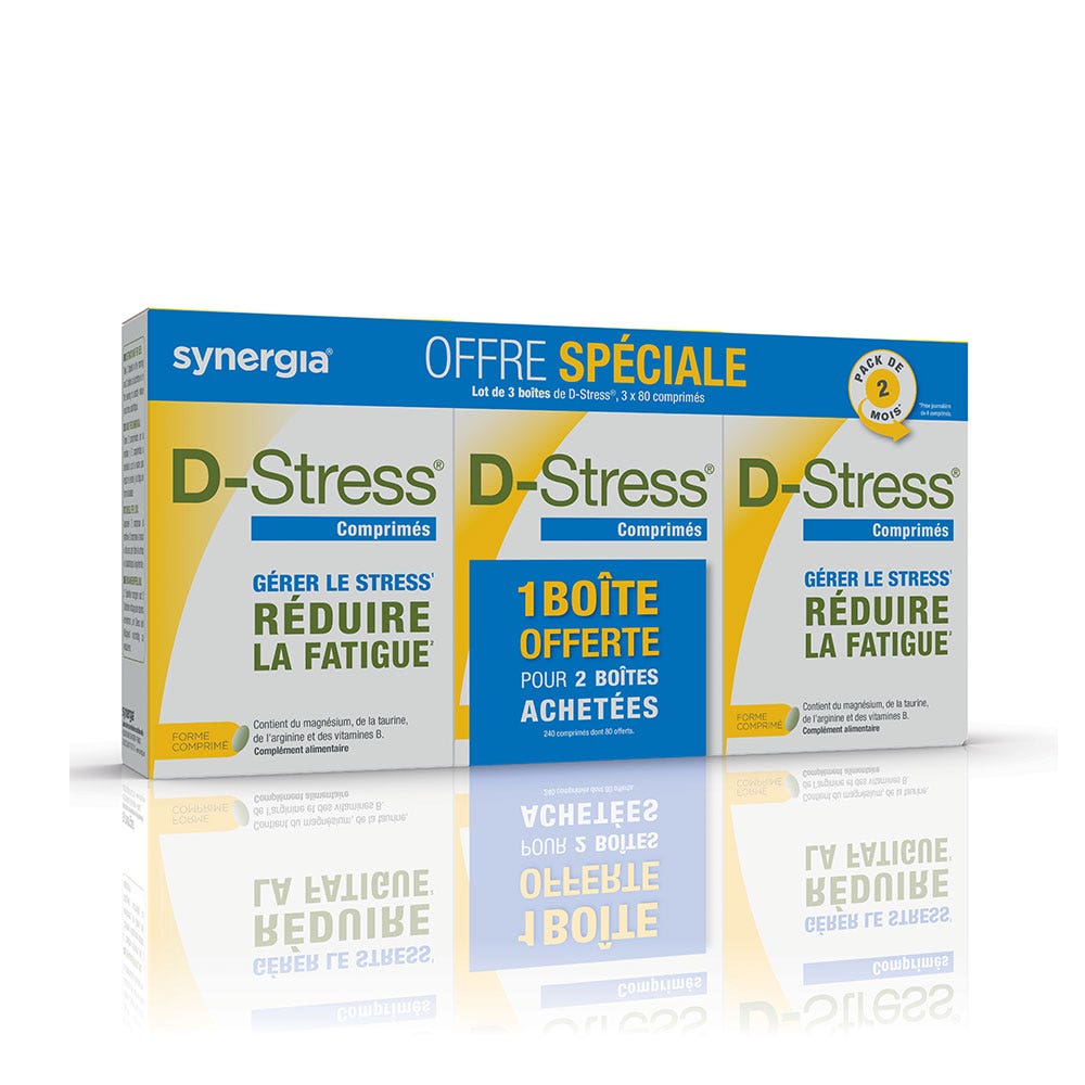 Synergia D Stress X 80 Tablets 3x80 comprimés - Easypara