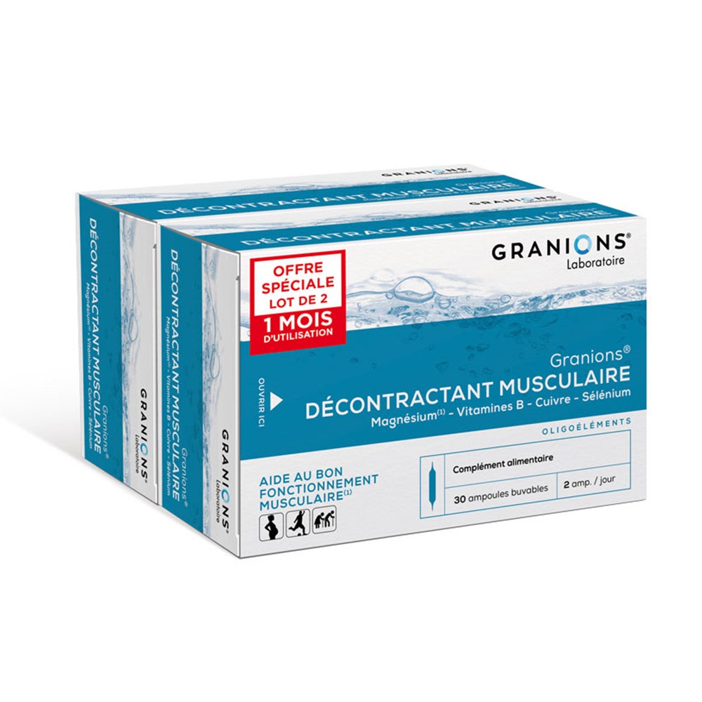 Granions Muscle Relaxant 2x30 Phials - Easypara