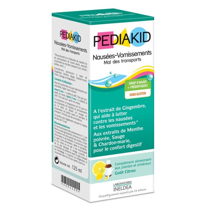 Syrup Nausea Vomiting Travel Sickness 125 ml- Pediakid - Easypara