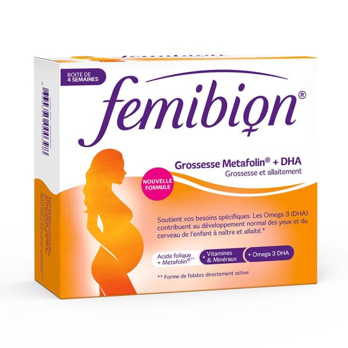 Pregnancy Metafolin + Dha 60 Tablets x28+28 Cprs- Femibion - Easypara
